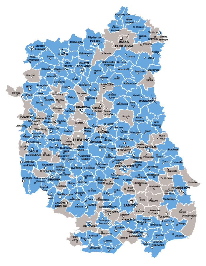 Lista gmin współpracujących - Wojewódzki Fundusz Ochrony Środowiska i ...